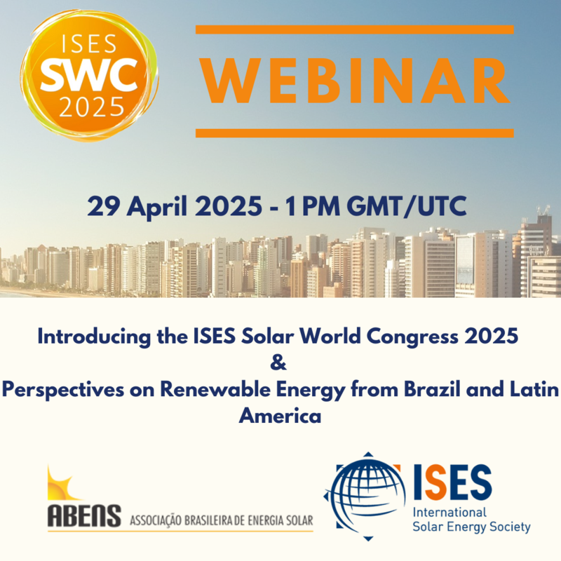 Webinar on SWC 2025 and Renewable Energy in Brazil and Latin America | ISES